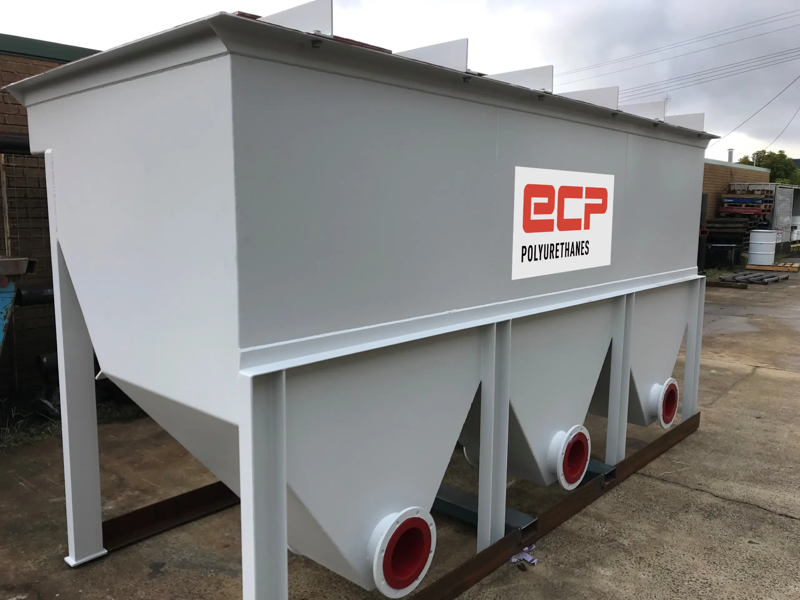 Launders and Hoppers | ECP Polyurethanes